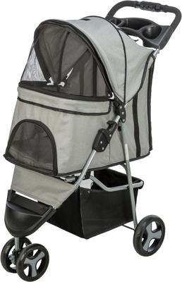 TRIXIE Foldable Cat & Dog Stroller, Gray - Chewy.com