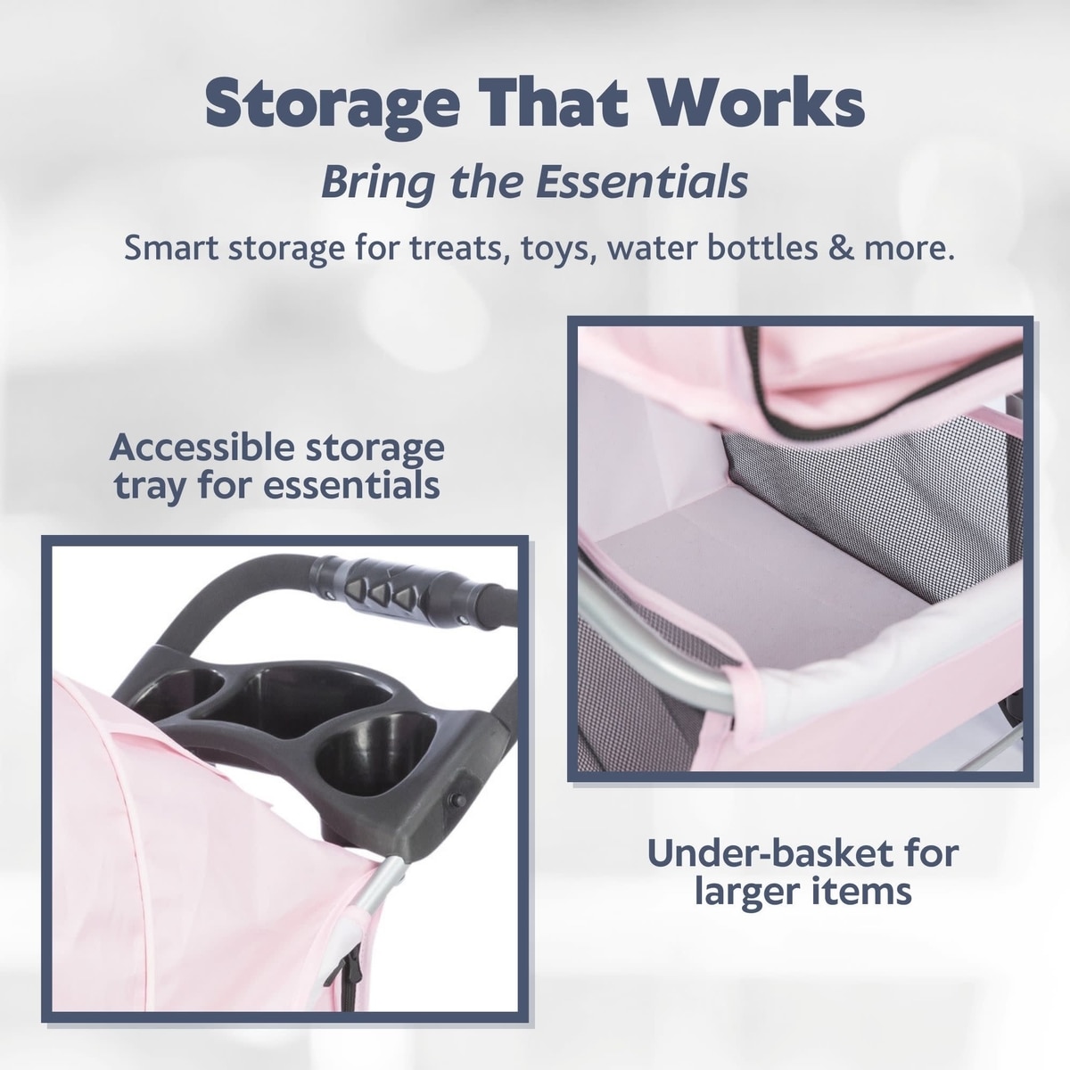 TRIXIE Foldable Cat & Dog Stroller, Pink - Chewy.com