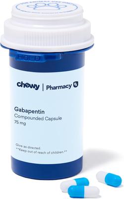 GABAPENTIN COMPOUNDED Capsule, 75 mg, 90 capsules for Veterinary use ...