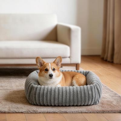 JOEJOY Luxury Rabbit Velvet Plush & Supportive Foam Orthopedic Bolster ...