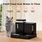 ZOMISIA Gravity Cat Feeder & Water Dispenser, Black, 0.8-gal, 2 count ...