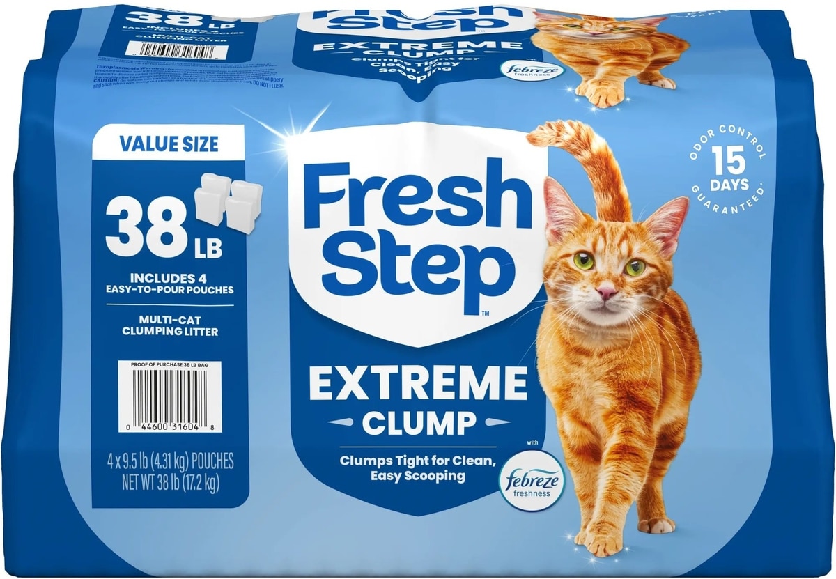 FRESH STEP Extreme Febreze Freshness Scented Multi-Cat Clumping Clay ...
