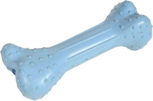 OUR GREEN HOUSE Natural Rubber Treat Bone Dog Toy, Blue - Chewy.com