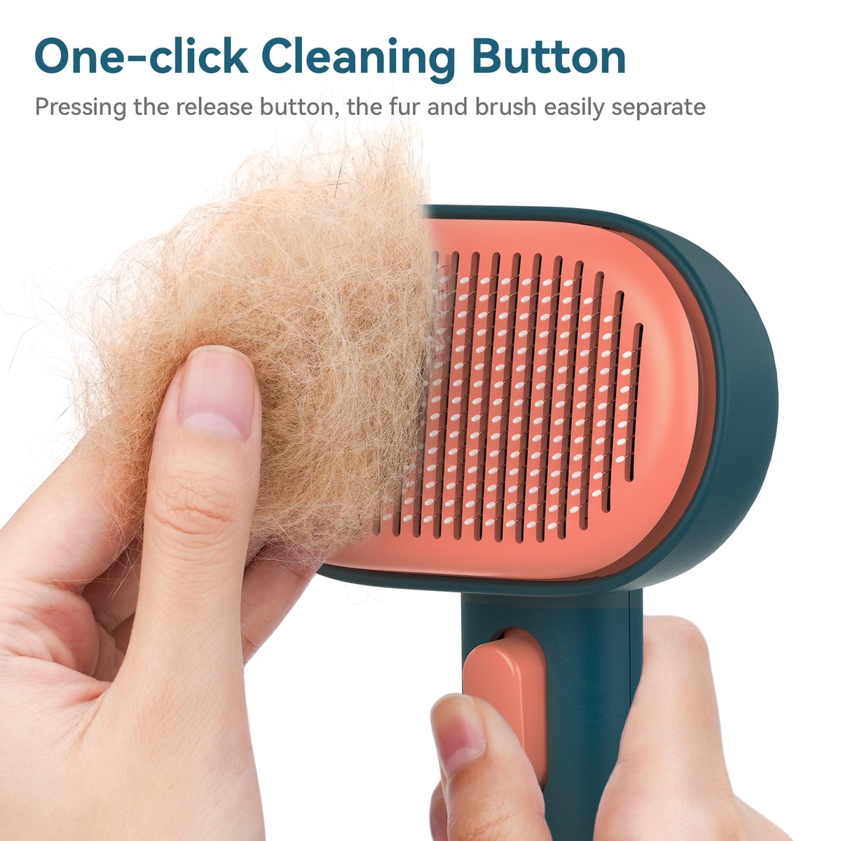 AUMUCA Self Cleaning Slicker Brush, Green - Chewy.com