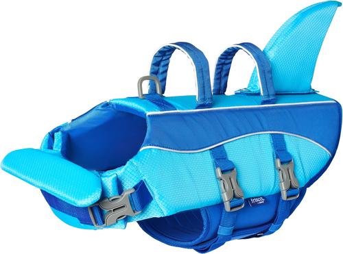 FRISCO Shark Dog Life Jacket, Ocean Blue, Large - Chewy.com