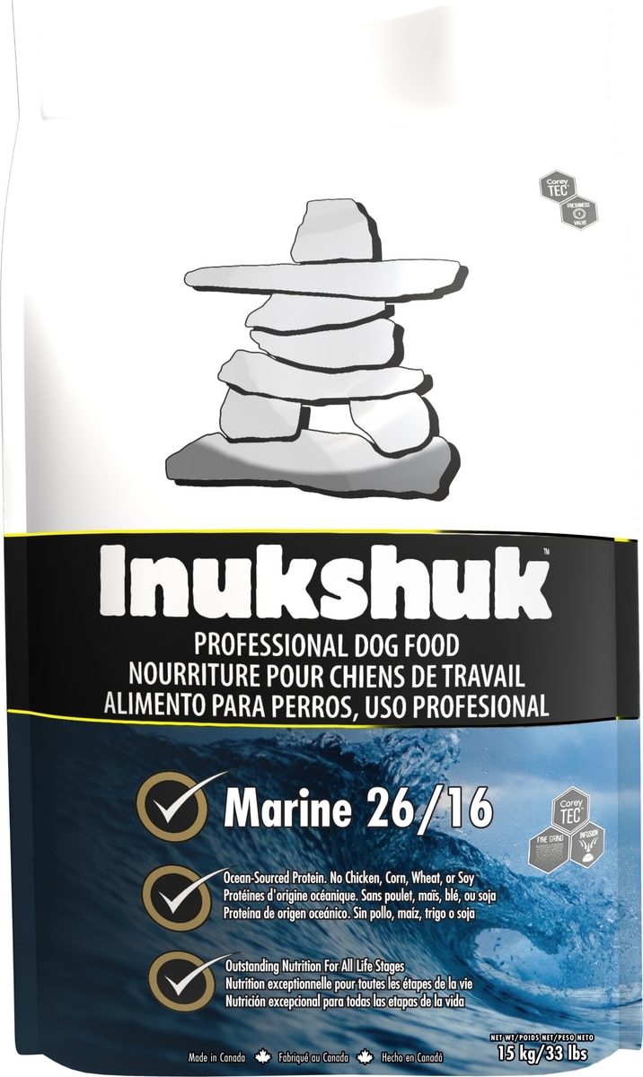 INUKSHUK Performance Marine 26/16 Dog Dry Food, 33-lb bag - Chewy.com