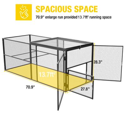 Out of Stock - AIVITUVIN AIR29 Extension Run Chicken Coop & Rabbit Pen ...