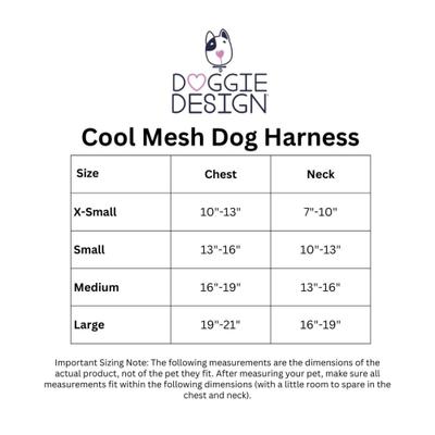 DOGGIE DESIGN Cool Mesh Netted Under the Sea Sunglasses Dog Harness ...