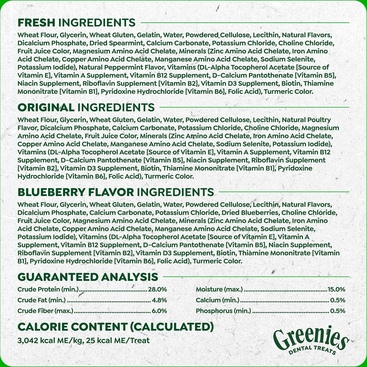 GREENIES Variety Pack Natural Teenie Dental Dog Treats, 130 count ...