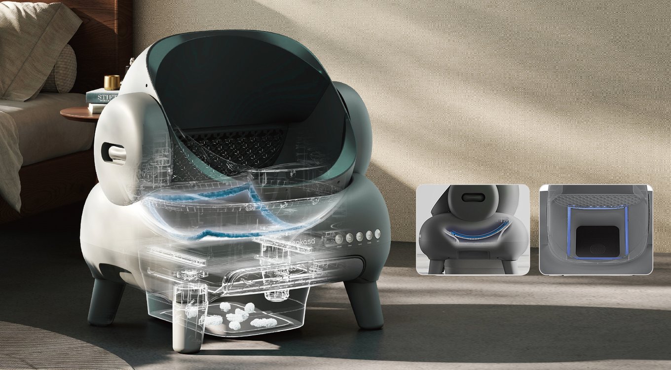 NEAKASA M1 Plus Open Top Self-Cleaning Cat Litter Box - Chewy.com