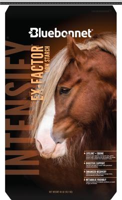 BLUEBONNET FEEDS Intensify Ex-Factor Low Sugar, Low Starch Horse Feed ...