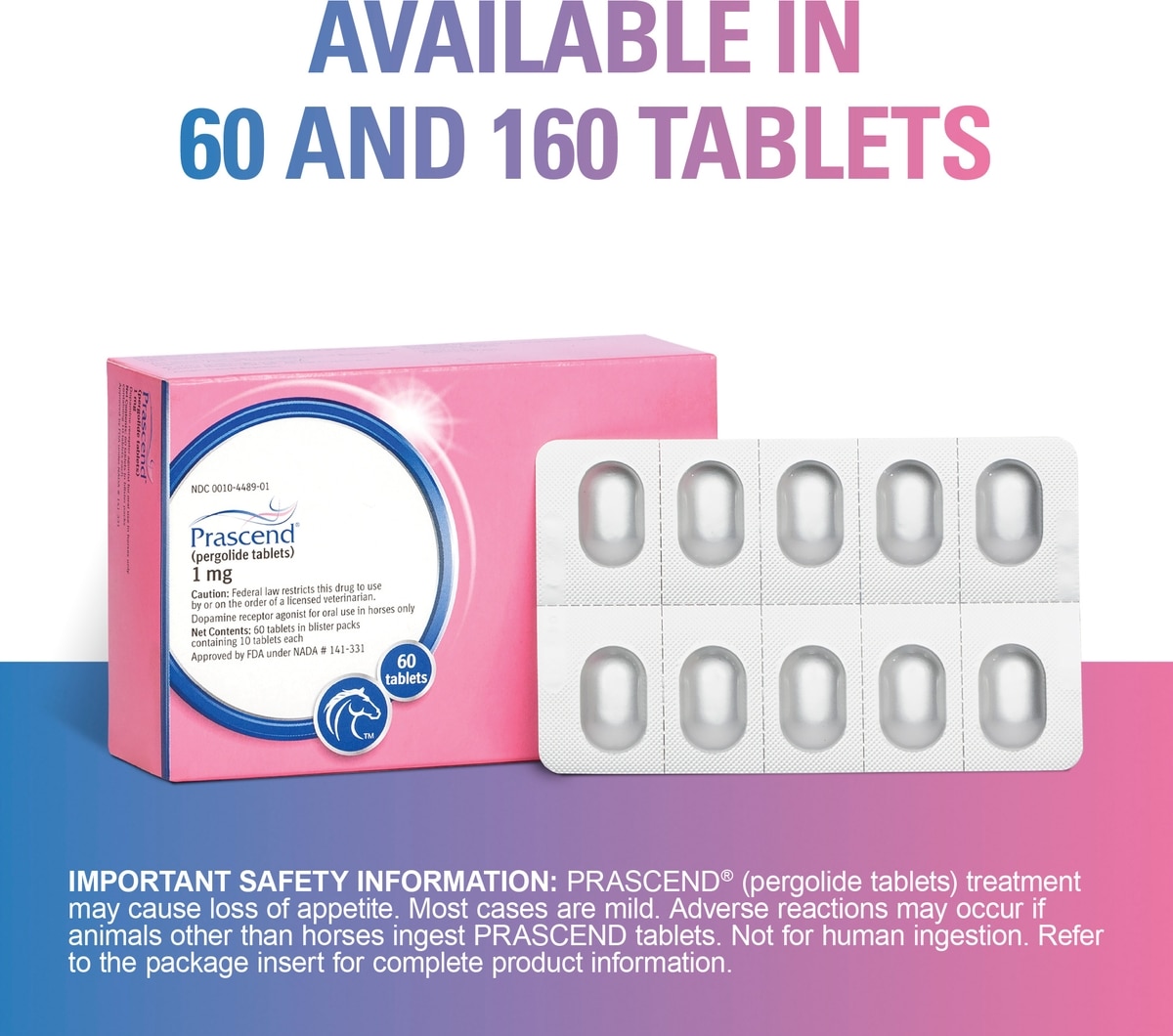 PRASCEND (Pergolide) Tablets for Horses, 1-mg - Easy Refills | Chewy Rx