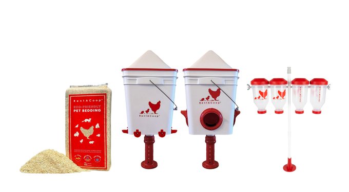 RENTACOOP Roll-Out Reversible 3 Compartment Poultry Nesting Box - Chewy.com