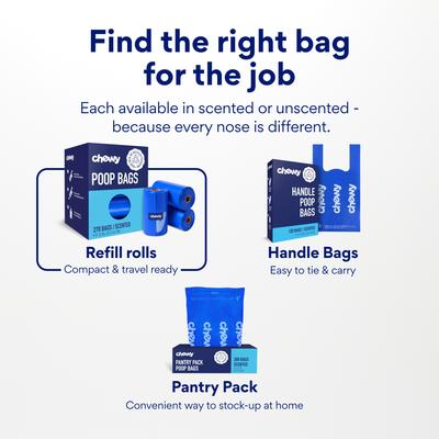 CHEWY MADE Refill Dog Poop Bags (FORMERLY FRISCO), Scented, 270 count ...