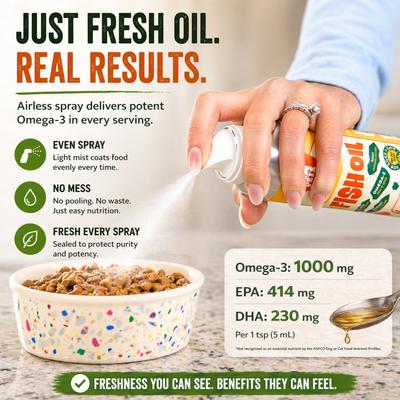 FAM PETS Omega-3 Fish Oil Wild Alaskan Pollock & Salmon Blend Skin ...