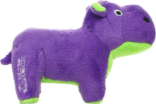 MIGHTY Jr Safari Hippo Squeaky Plush Dog Toy, Purple - Chewy.com