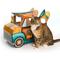 HAPPYCAT Vintage Surf Truck Scratcher Box Cat Toy - Chewy.com