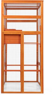 BENCMATE 5-Perch Locking Cat Crate, Multi-Level Catio with Hideaway ...