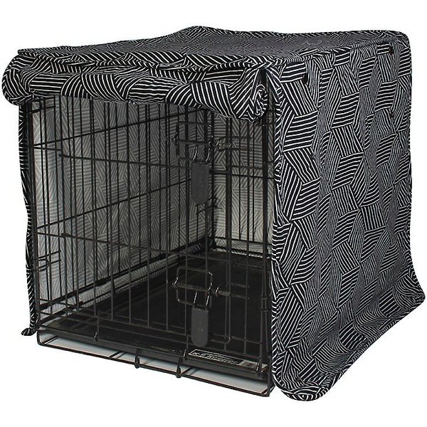 MIDWEST Quiet Time Crate Cover, Brown Geometric, 36-in - Chewy.com