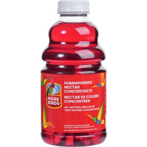 MORE BIRDS All-Natural Red Ready-To-Use Nectar Hummingbird Food, 64-oz ...