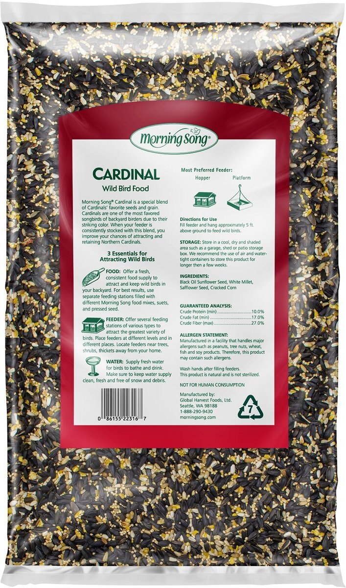 MORNING SONG Cardinal Wild Bird Food, 20-lb bag - Chewy.com
