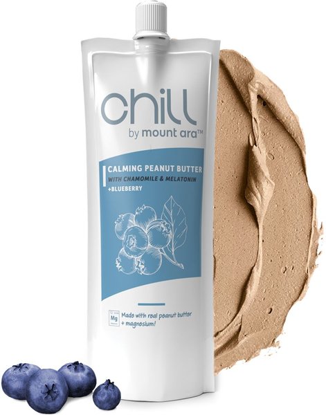 MOUNT ARA Chill Calming Peanut Butter & Jelly Spread Dog Treat, 8-oz ...