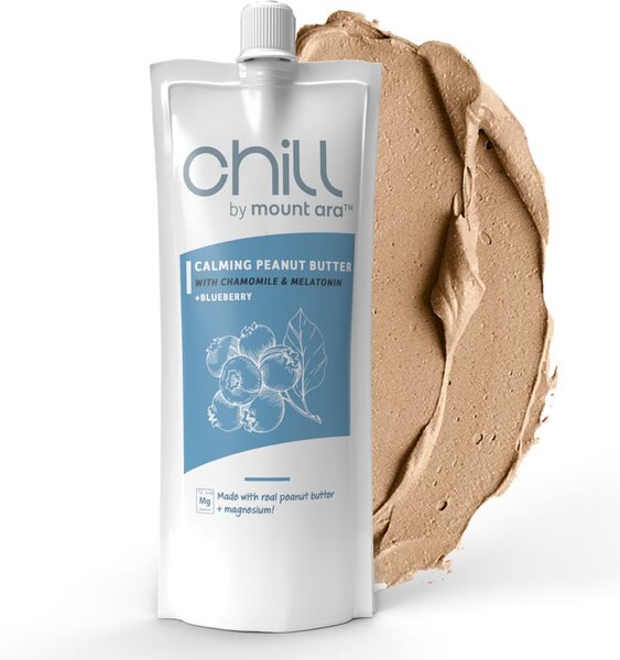 MOUNT ARA Chill Calming Peanut Butter & Jelly Spread Dog Treat, 8-oz ...