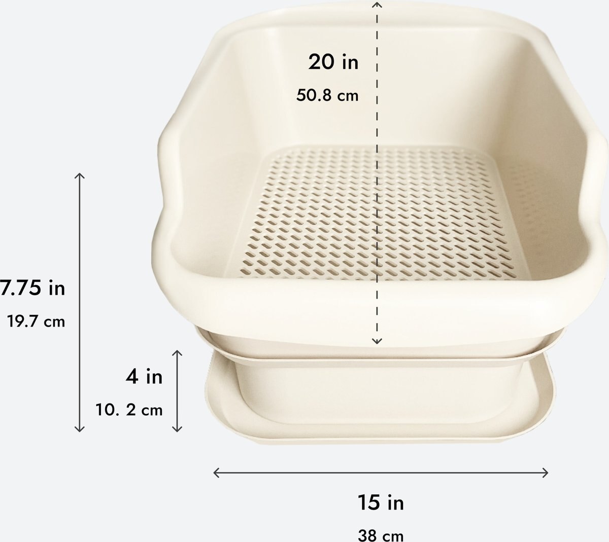MR. CATMAN Sifting Cat Litter Box with Sifter Pan & 7-Day Waste Storage ...