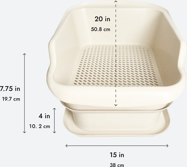 MR. CATMAN Sifting Cat Litter Box with Sifter Pan & 7-Day Waste Storage ...