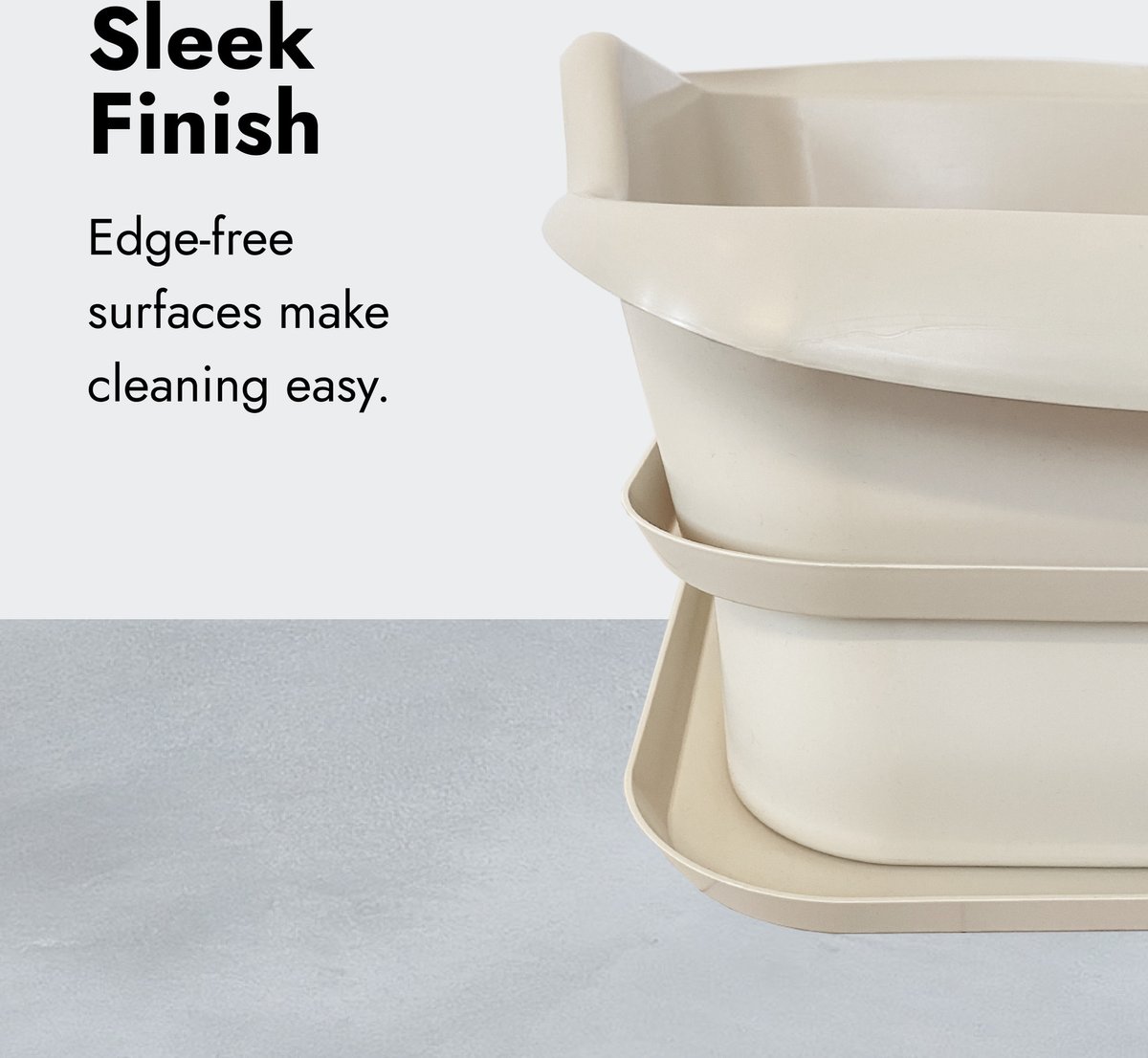 MR. CATMAN Sifting Cat Litter Box with Sifter Pan & 7-Day Waste Storage ...