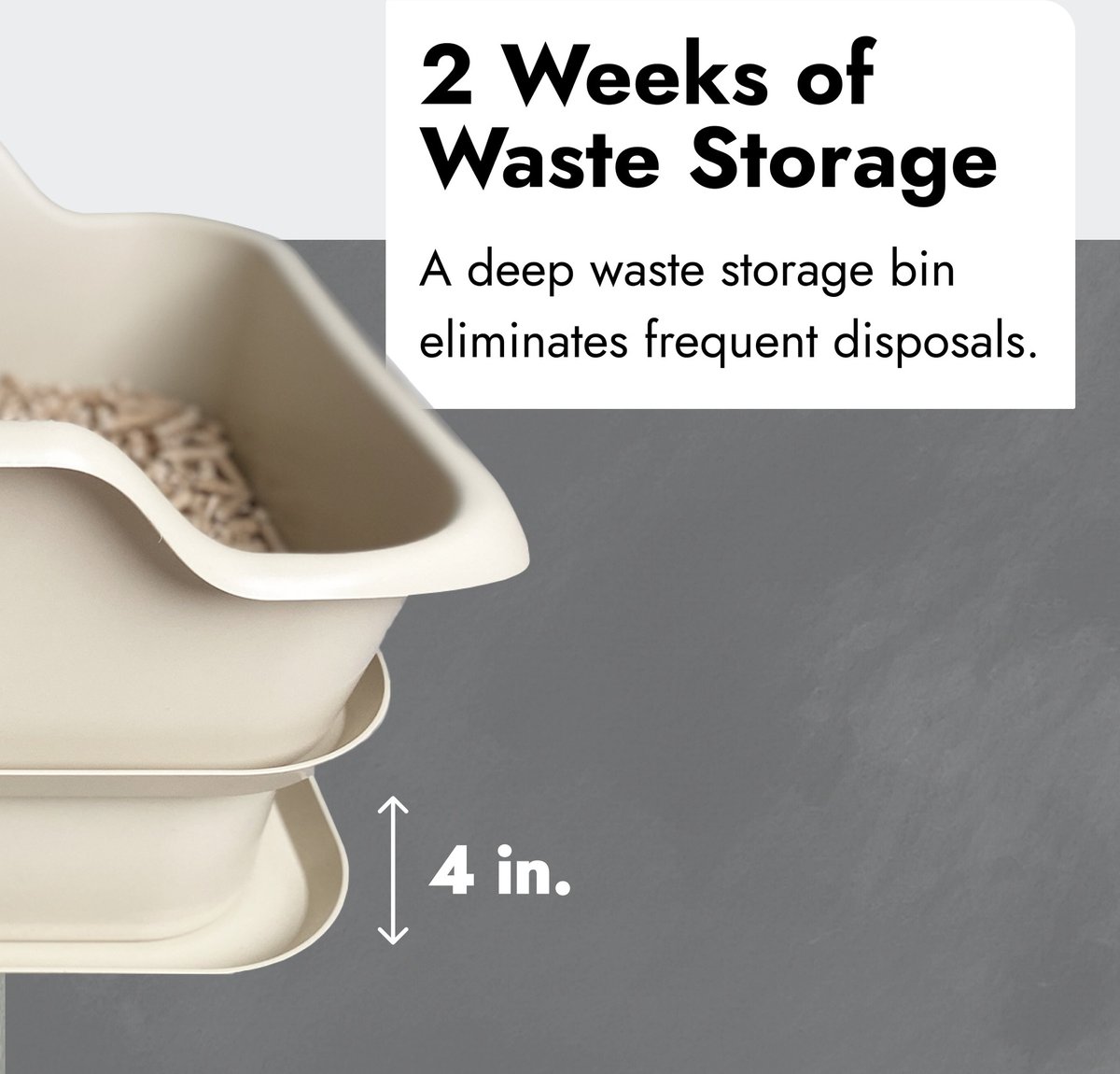 MR. CATMAN Sifting Cat Litter Box with Sifter Pan & 7-Day Waste Storage ...