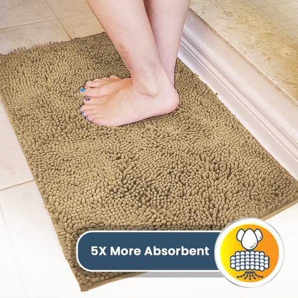 Out of Stock - MUDDY MAT Highly Absorbent Chenille Dog Door Mat, Beige ...
