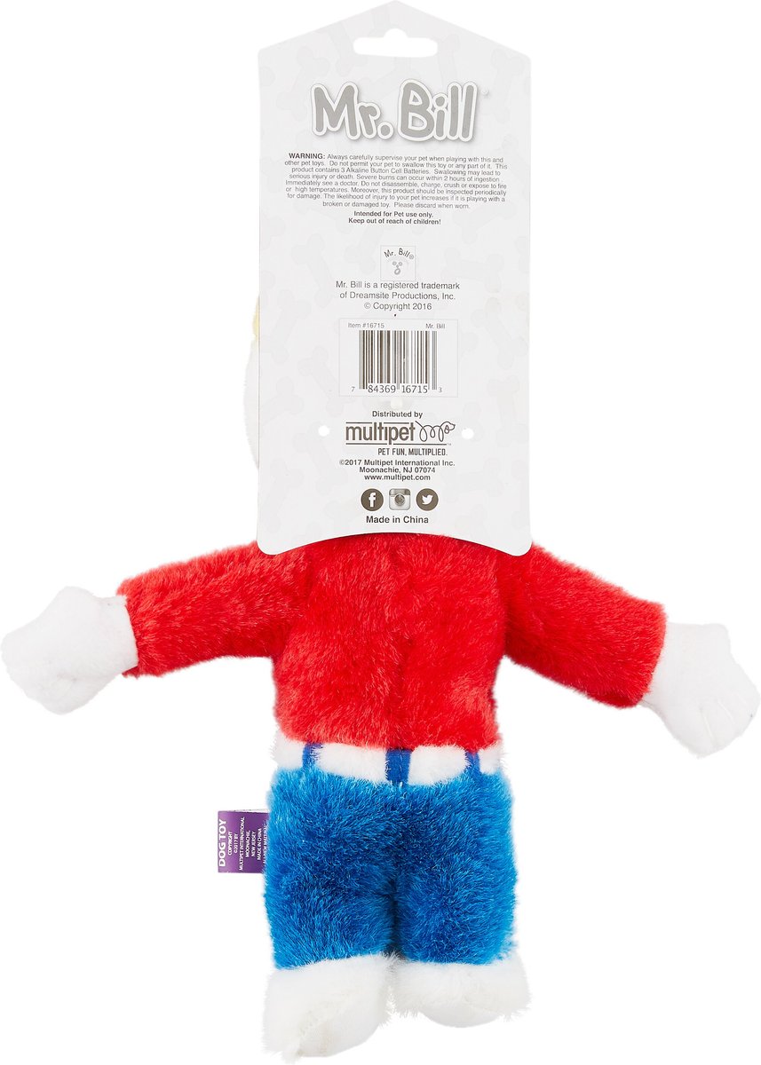 MULTIPET Mr. Bill Plush Dog Toy - Chewy.com