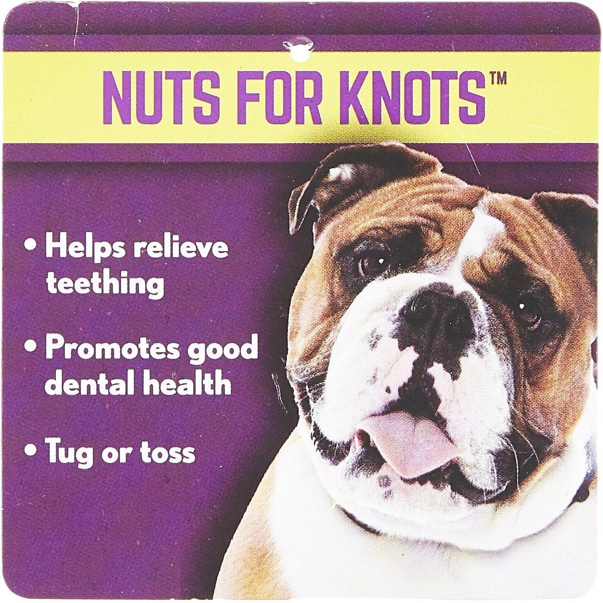 MULTIPET Nuts for Knots Heavy Duty Rope with Tug Dog Toy, Color Varies ...