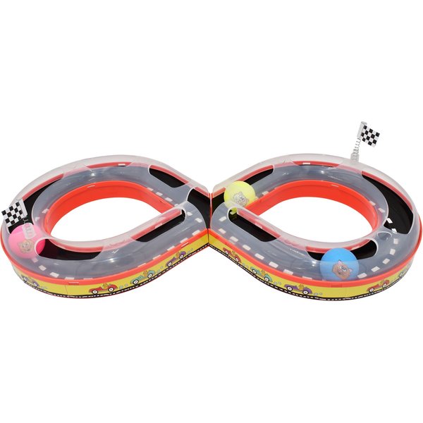 PAWSPIK Chirp & Chase Motion Activated Cat Ball with LED Lights, Blue ...