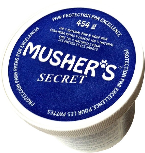 MUSHER'S SECRET Paw Protection Natural Dog Wax, 1-lb jar - Chewy.com