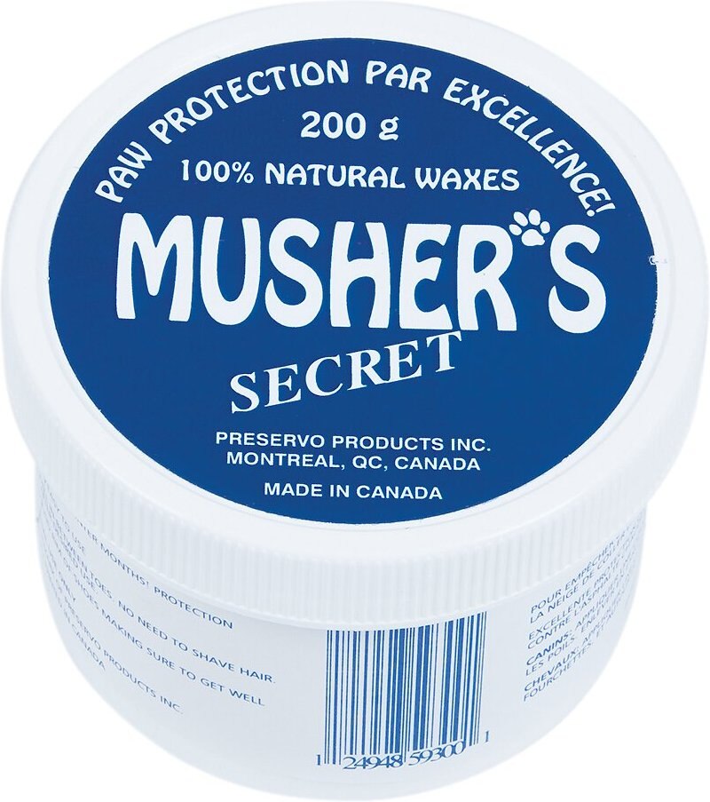 MUSHER'S SECRET Paw Protection Natural Dog Wax, 200-g jar - Chewy.com