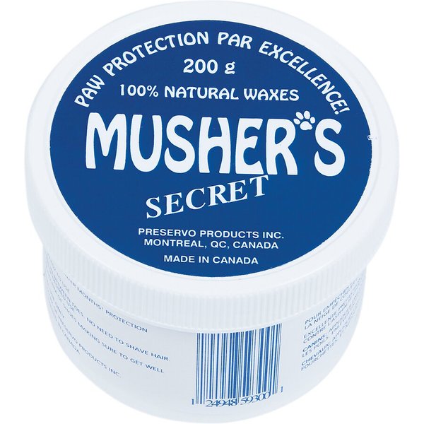 MUSHER'S SECRET Paw Protection Natural Dog Wax, 200-g jar - Chewy.com