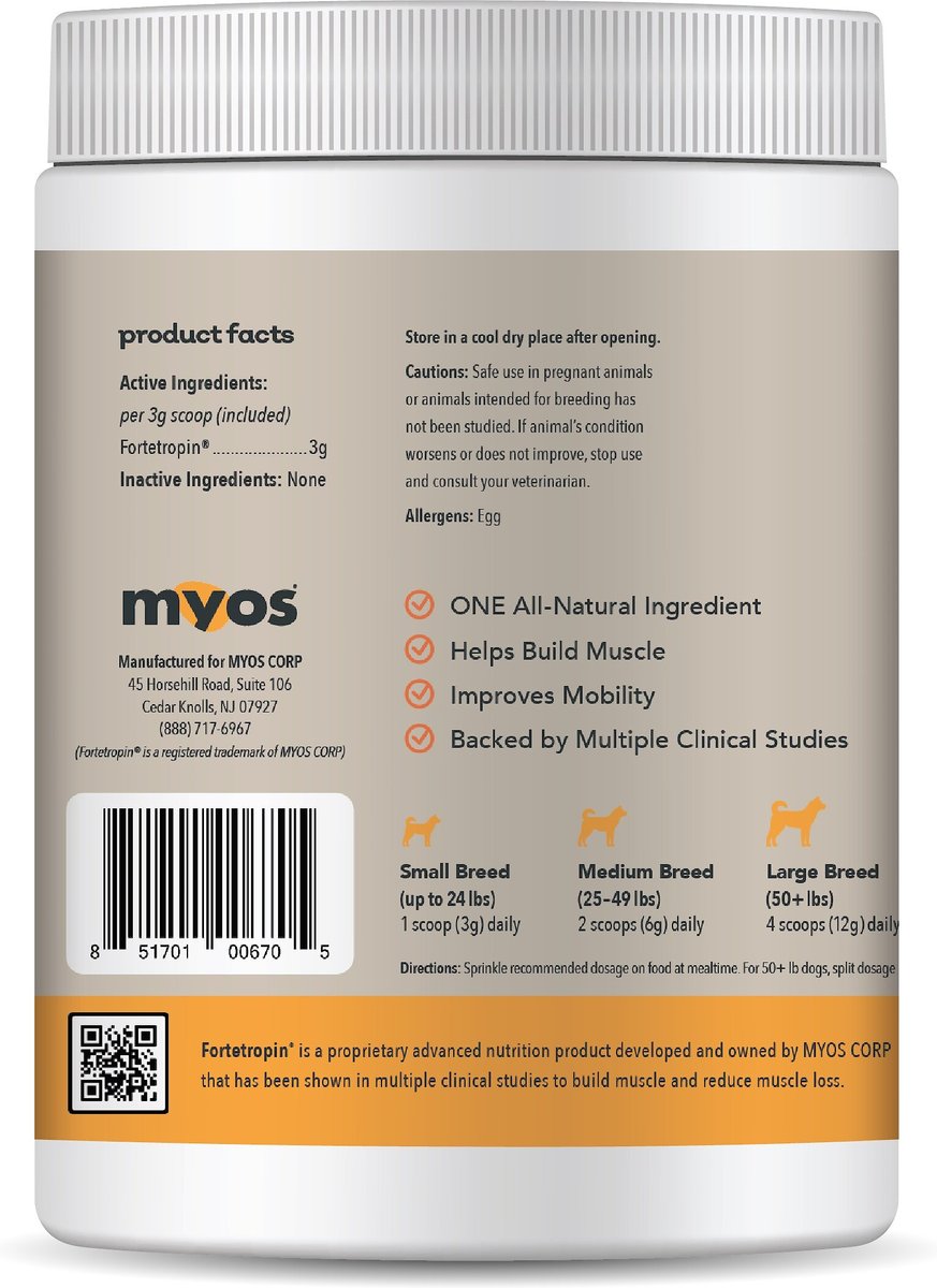 MYOS Canine Muscle Formula Dog Supplement, 12.7-oz - Chewy.com