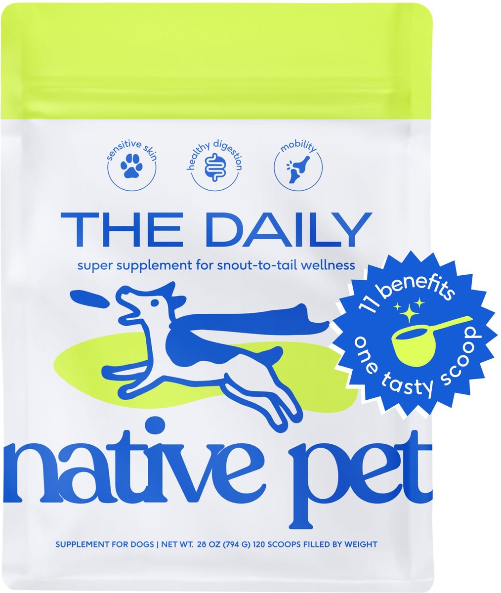 NATIVE PET The Daily Powder 11-in-1 Multivitamin Supplement for Dogs ...