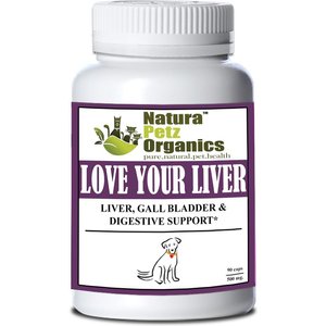NATURA PETZ ORGANICS Love Your Liver Dog Supplement, 90 count - Chewy.com