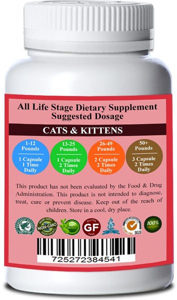 NATURA PETZ ORGANICS Turmeric The Magnificent Cat Supplement, 90 count ...