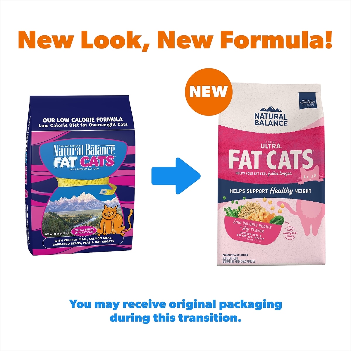 NATURAL BALANCE Original Ultra Fat Cats Low Calorie Weight Management ...