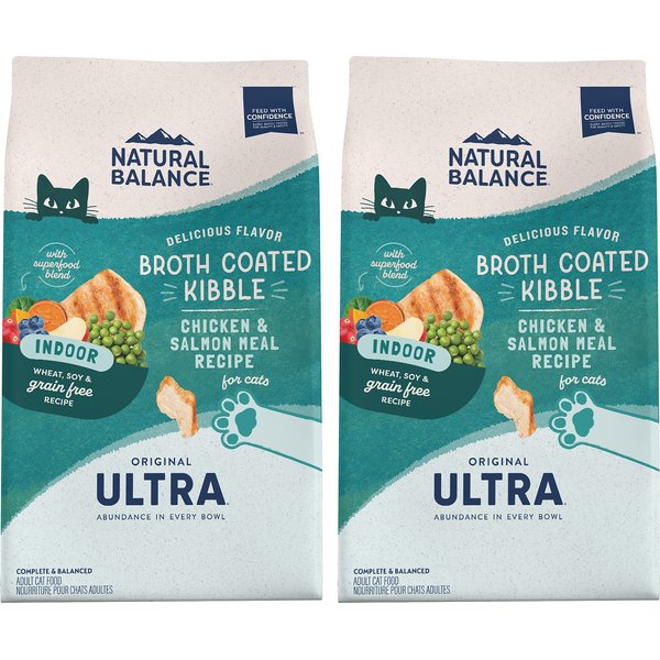 NATURAL BALANCE Original Ultra Indoor Chicken & Salmon Meal Dry Cat Food, 30-lb bundle - Chewy.com