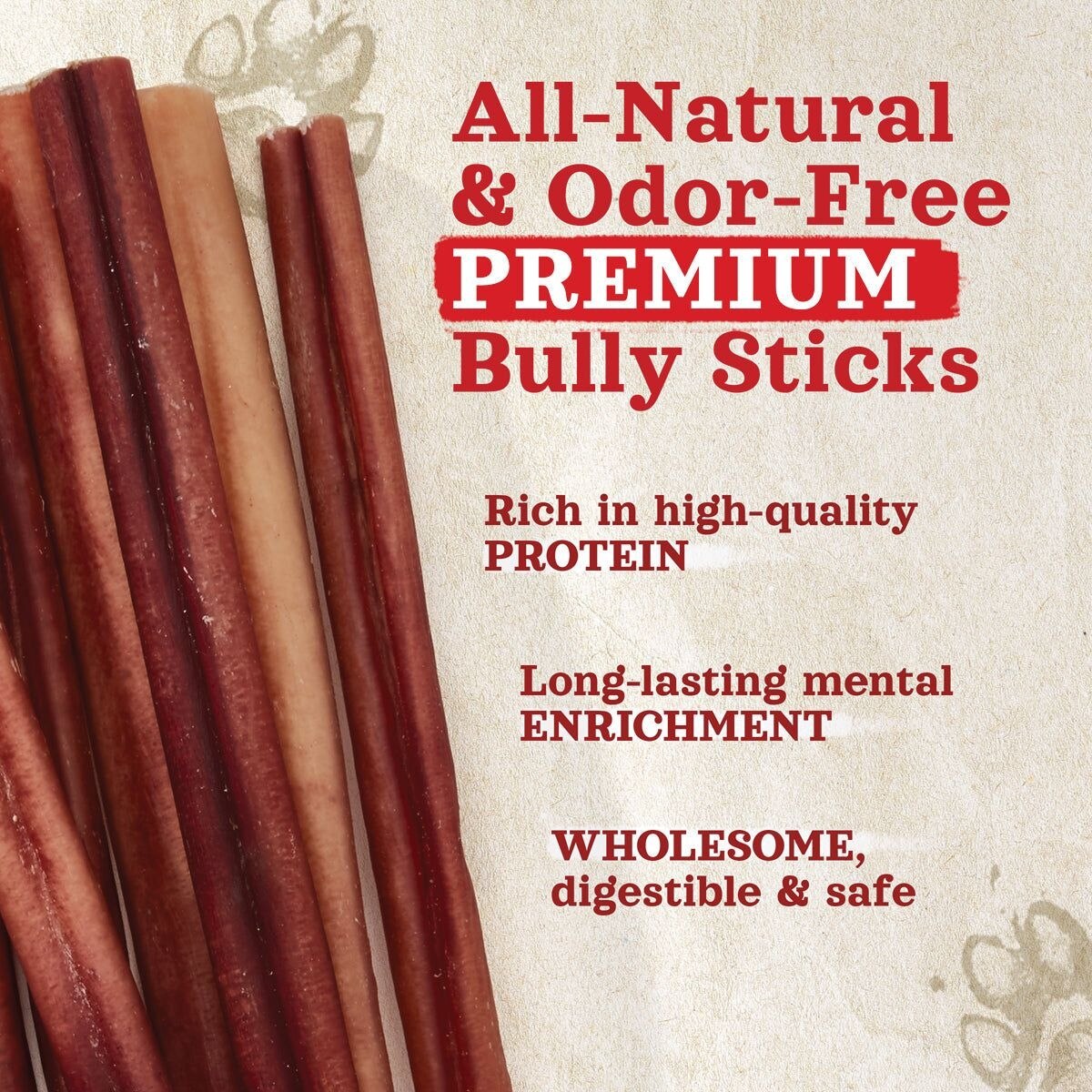 NATURAL FARM Beef Bully Sticks Dog Treats, 7-in, 20 count - Chewy.com