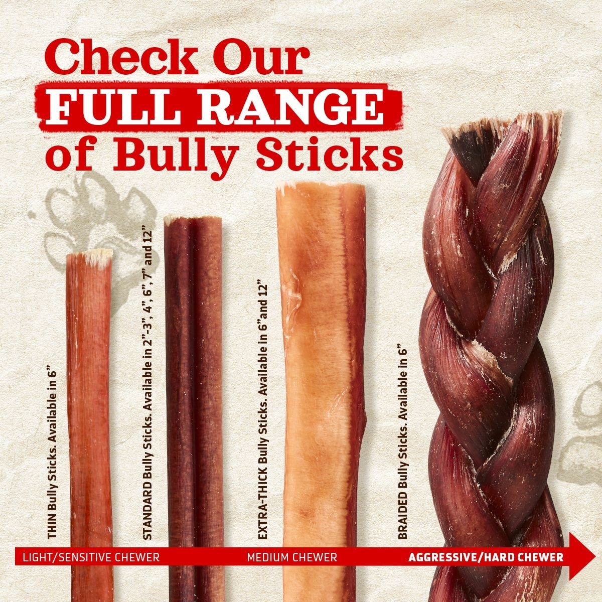 NATURAL FARM Beef Bully Sticks Dog Treats, 7-in, 20 count - Chewy.com