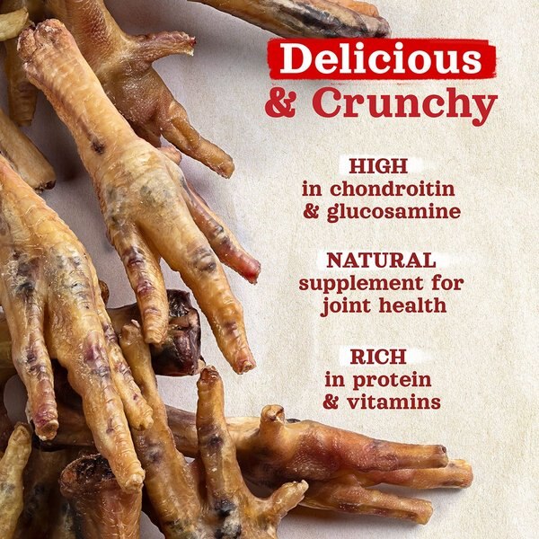 NATURAL FARM Chicken Feet Dog Treats, 40 count - Chewy.com