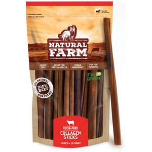 NATURAL FARM Collagen Sticks Dog Treats, 12-in, 12 count - Chewy.com
