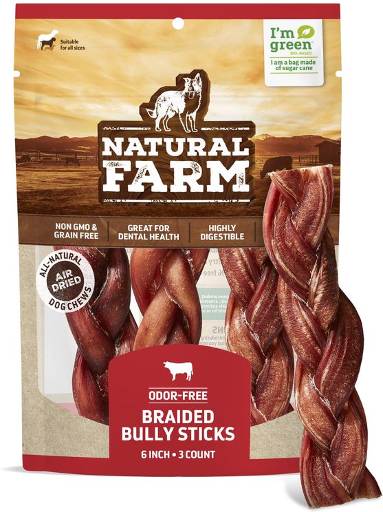 BULLY STICK DOG CHEWS FOR MEDIUM BREEDS (Free Shipping) | Chewy