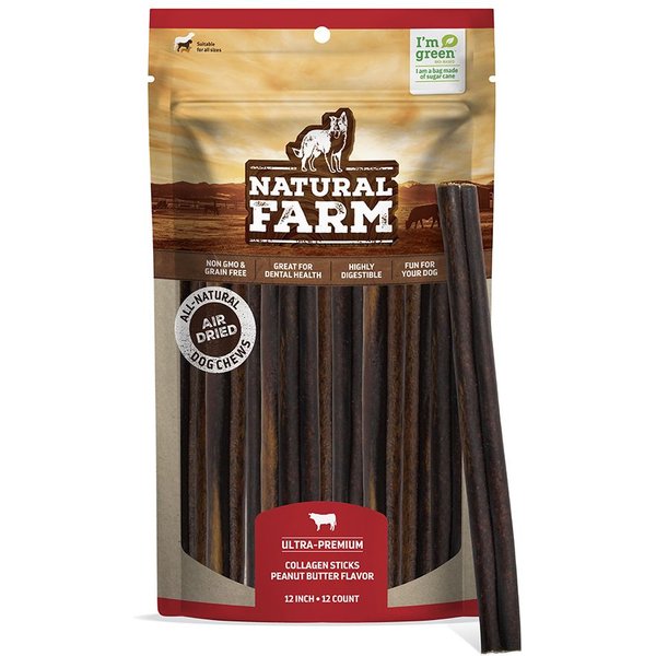NATURAL FARM Collagen Sticks Dog Treats, 12-in, 12 count - Chewy.com